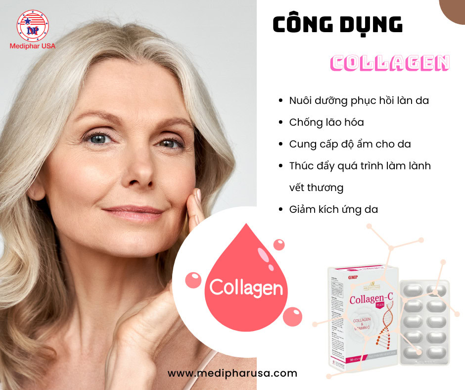 Collagen C Plus (viên) - Hỗ trợ làm giảm nếp nhăn, vết thâm nám, tàn ...