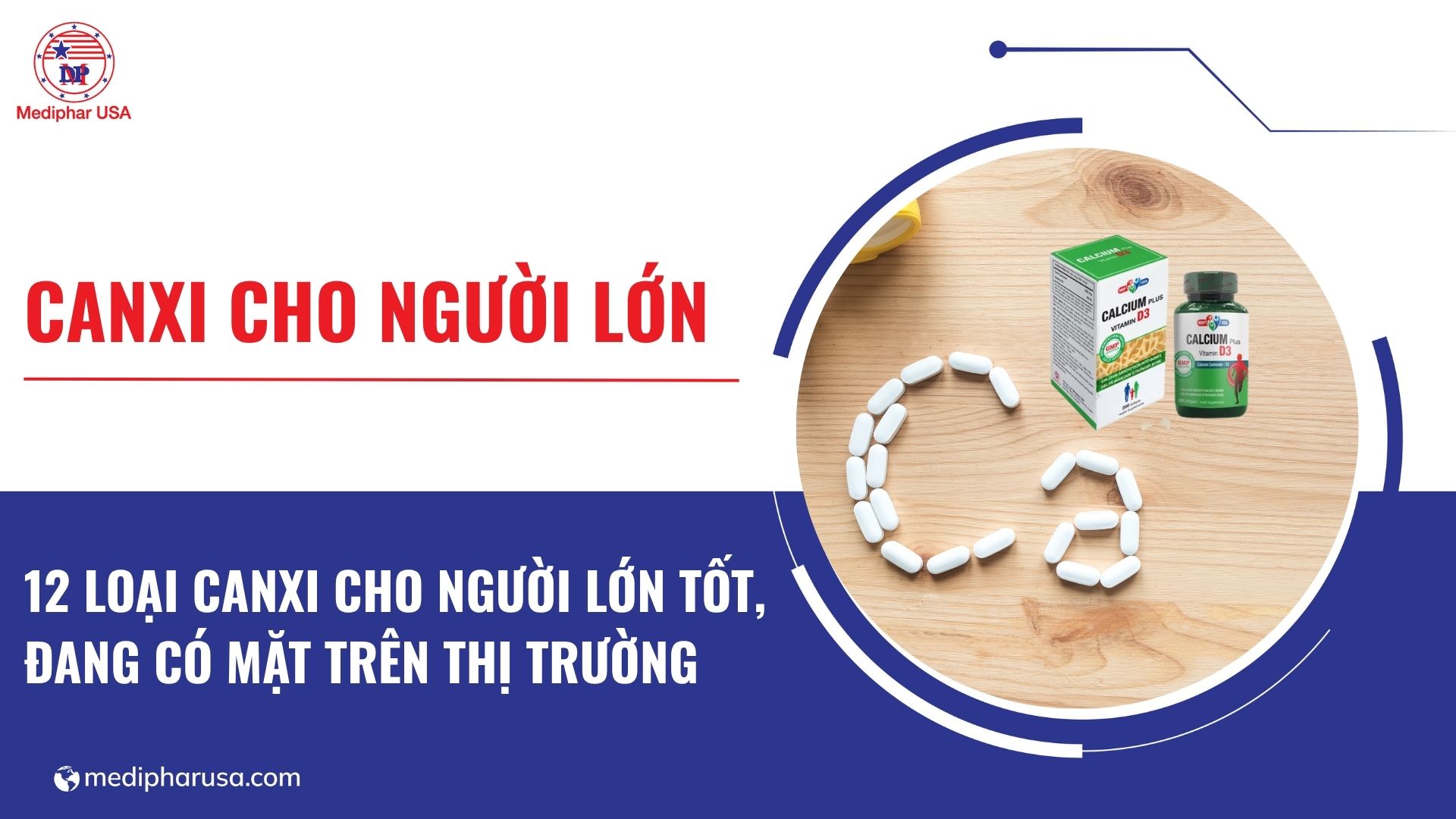 11 loại canxi cho người lớn tốt, đang có mặt trên thị trường